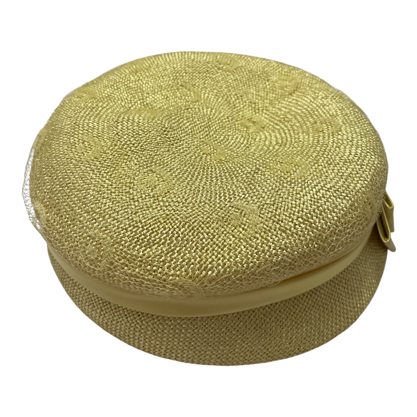 Vintage Edwards Original Yellow Straw Hat with Bow & Net Overlay – 195 ...